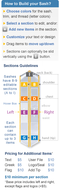 Pride Sash Builder: Make your Own Sorority Graduation Sash